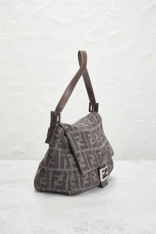 Fendi Zucca Mama Forever Baguette Shoulder Bag