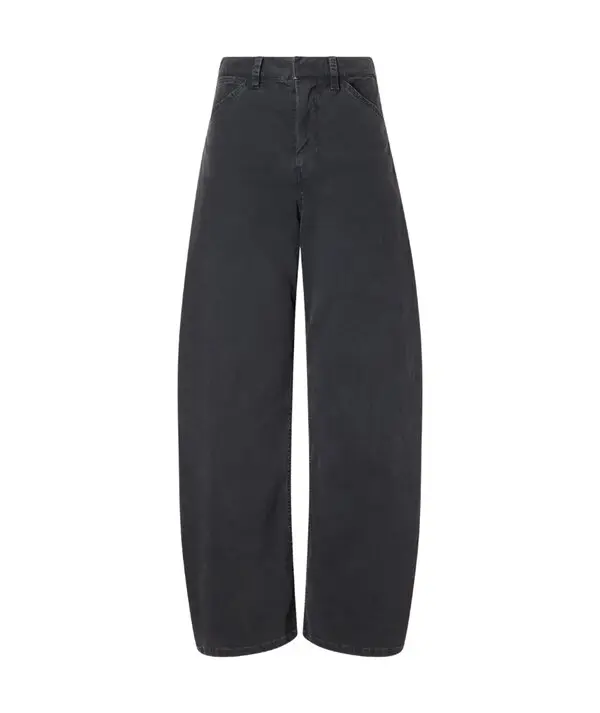NILI LOTAN Tribeca Barrel-leg Pants - Black