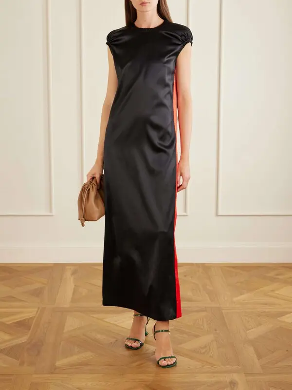 Loewe Satin Silk-blend Midi Dress