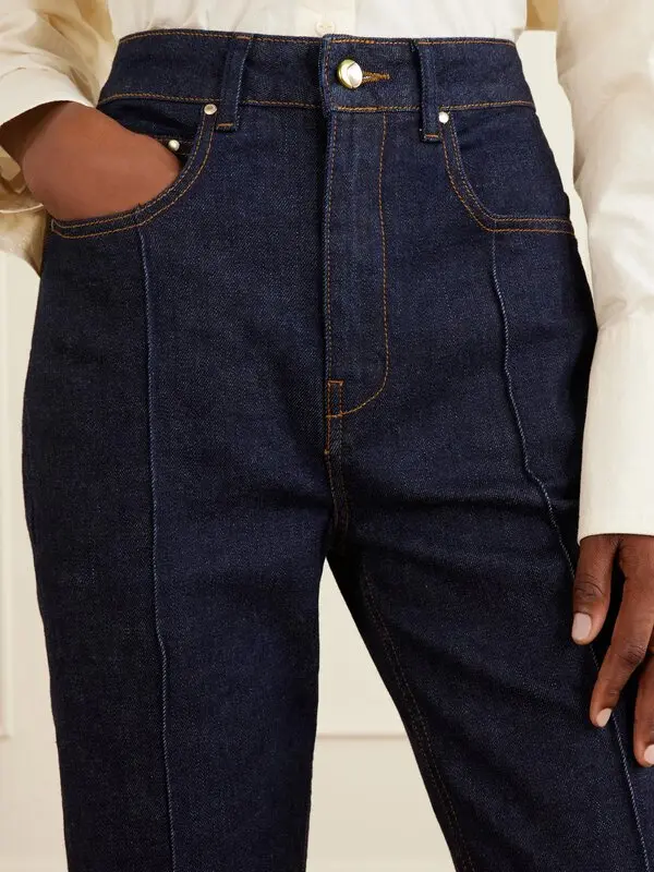 Ossou Russet Stretch Slim-leg Capri Jeans