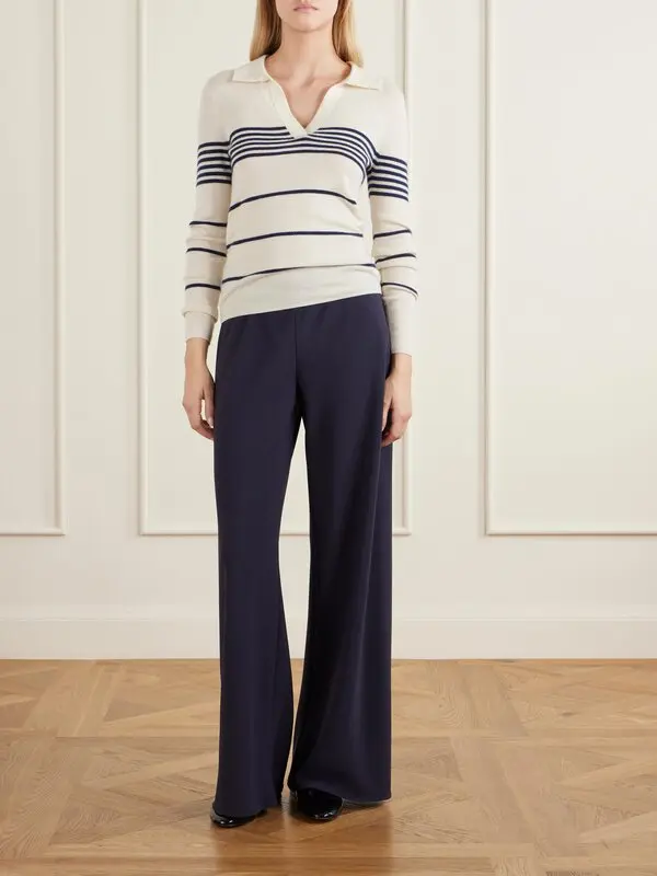 NILI LOTAN Marlow Wide-leg Crepe Pants