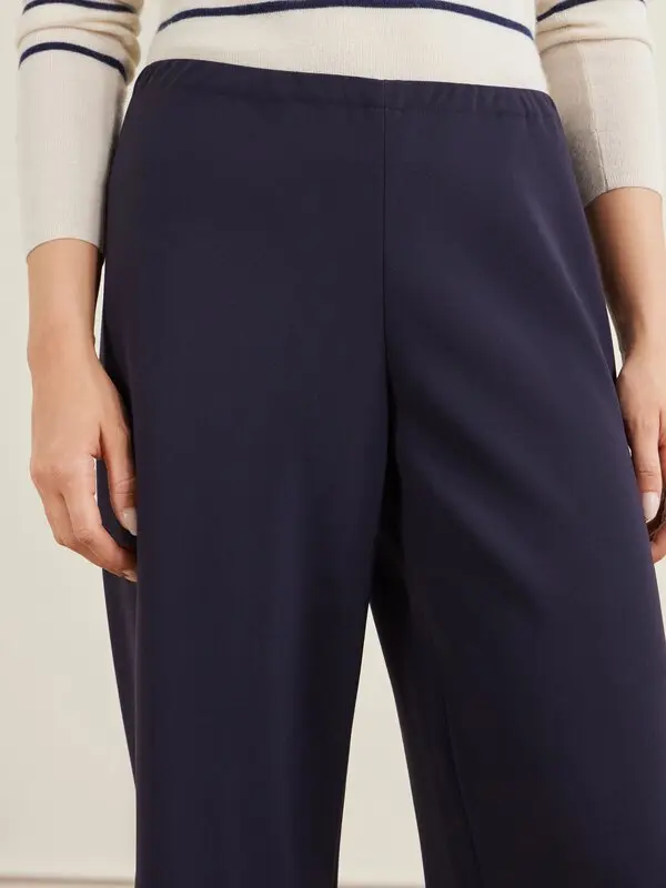 NILI LOTAN Marlow Wide-leg Crepe Pants