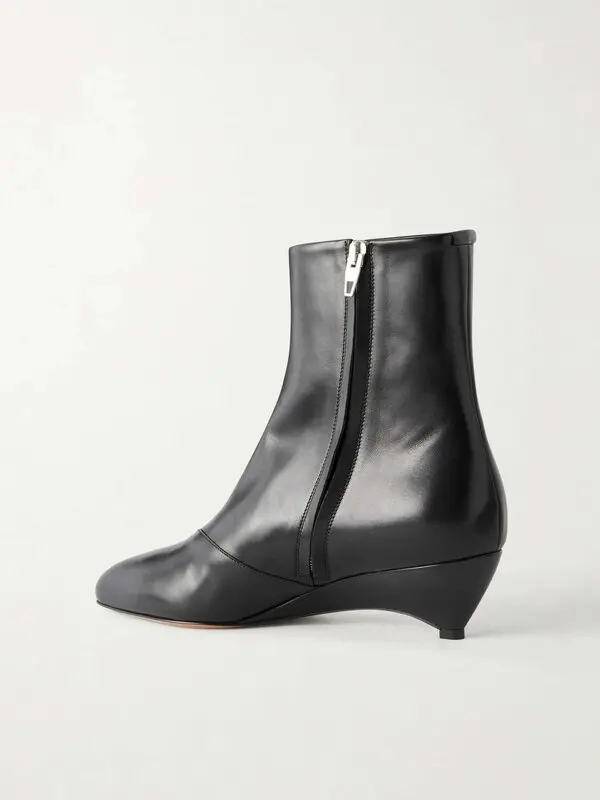 JIL SANDER Arc Leather Ankle Boots