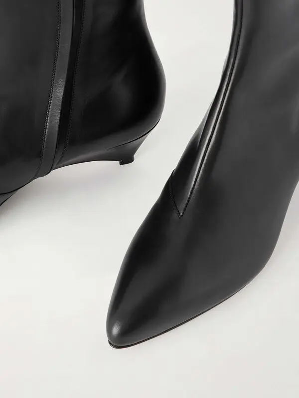JIL SANDER Arc Leather Ankle Boots