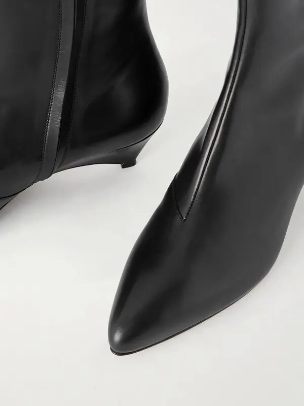 JIL SANDER Arc Leather Ankle Boots