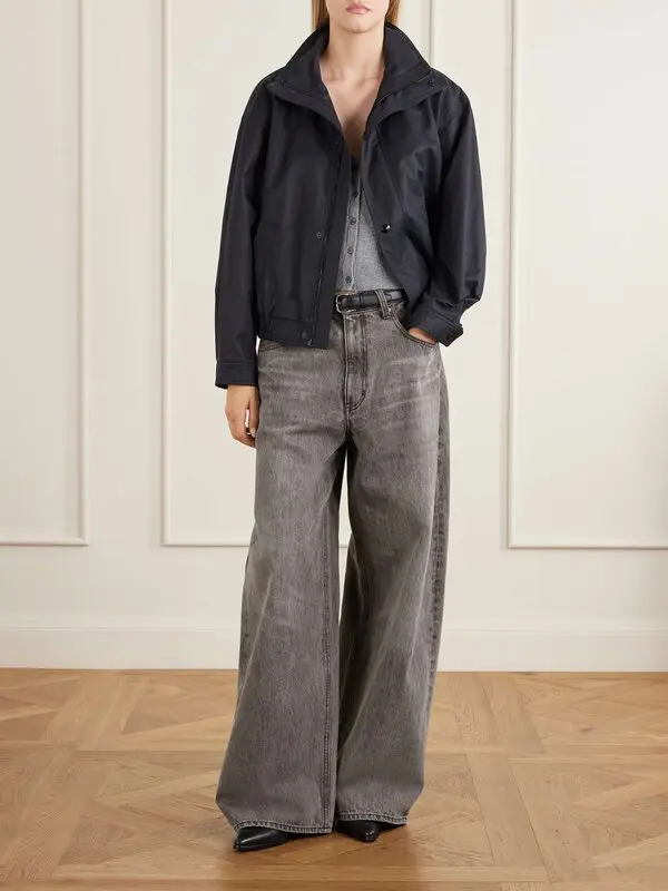 NILI LOTAN Porter Cashmere Sweater Vest - Light Gray