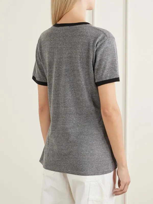 NILI LOTAN Lana Classic Ringer T-shirt - Gray