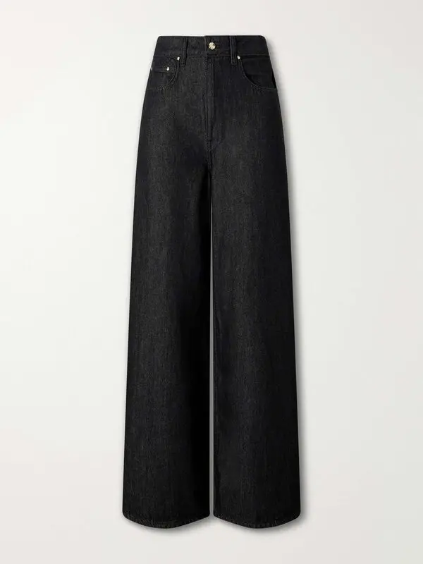 Ossou The Slick High-rise Wide-leg Jeans