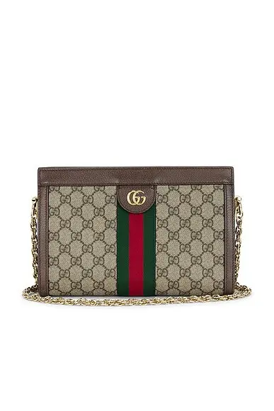 Gucci Ophidia Shoulder Bag - Brown