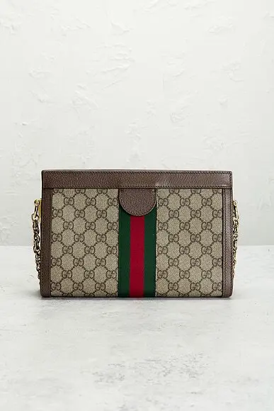 Gucci Ophidia Shoulder Bag - Brown