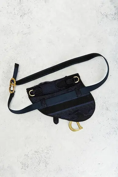 Dior Embroidered Saddle Belt Bag