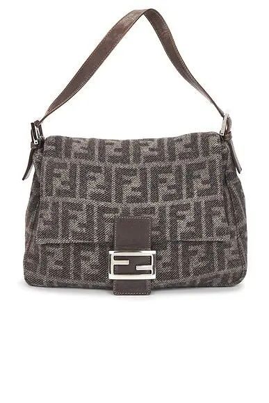 Fendi Zucca Mama Forever Baguette Shoulder Bag