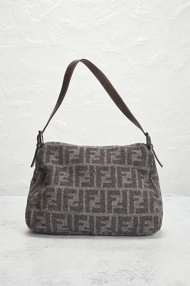 Fendi Zucca Mama Forever Baguette Shoulder Bag