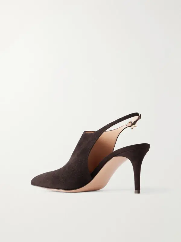 GIANVITO ROSSI Suede Slingback Pumps