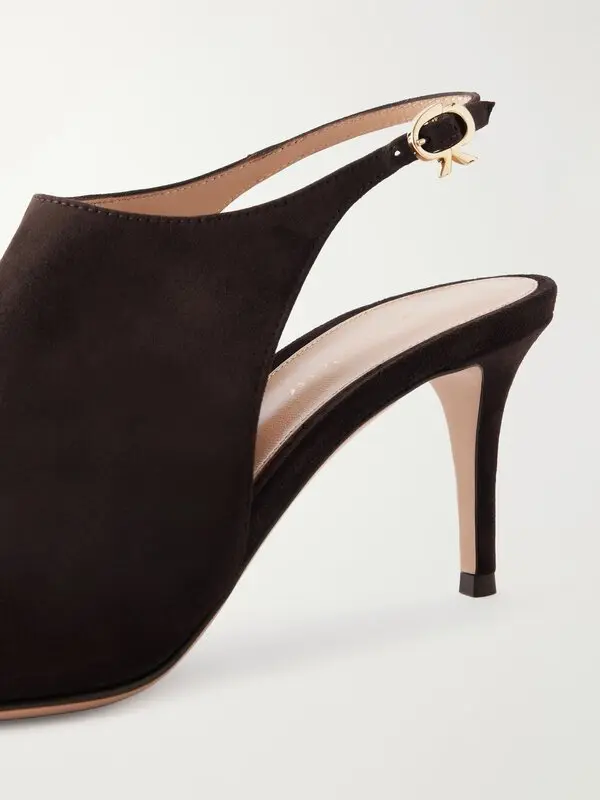 GIANVITO ROSSI Suede Slingback Pumps