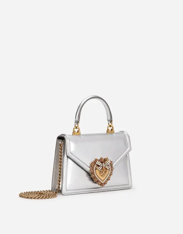 Dolce & Gabbana Small Devotion Bag In Mordore Nappa Leather