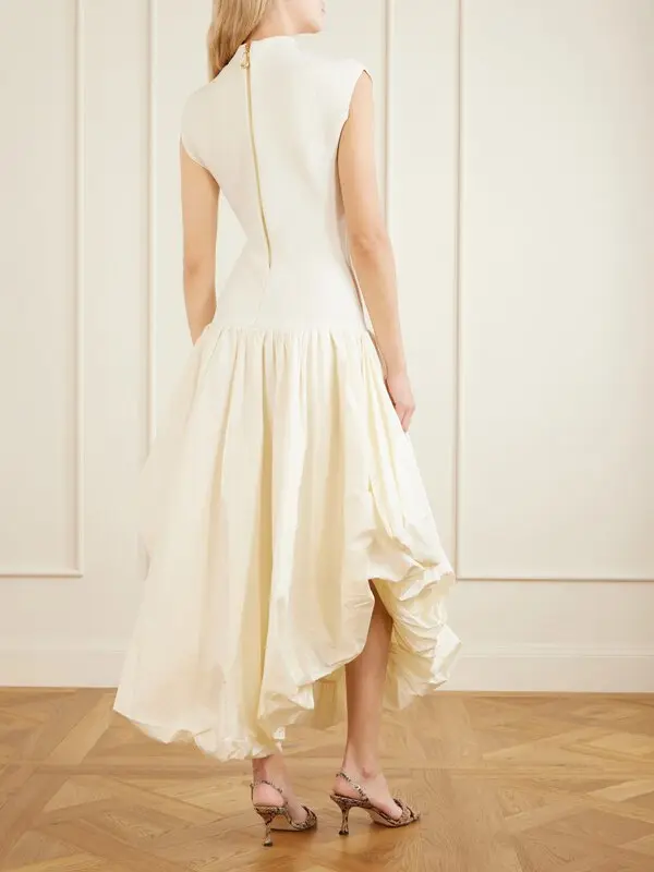 Aje Venetia Satin Midi Dress - Neutrals