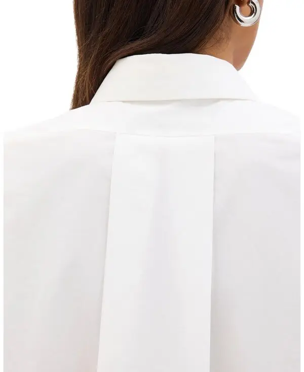 Another Tomorrow Cropped Sleeveless Shirt