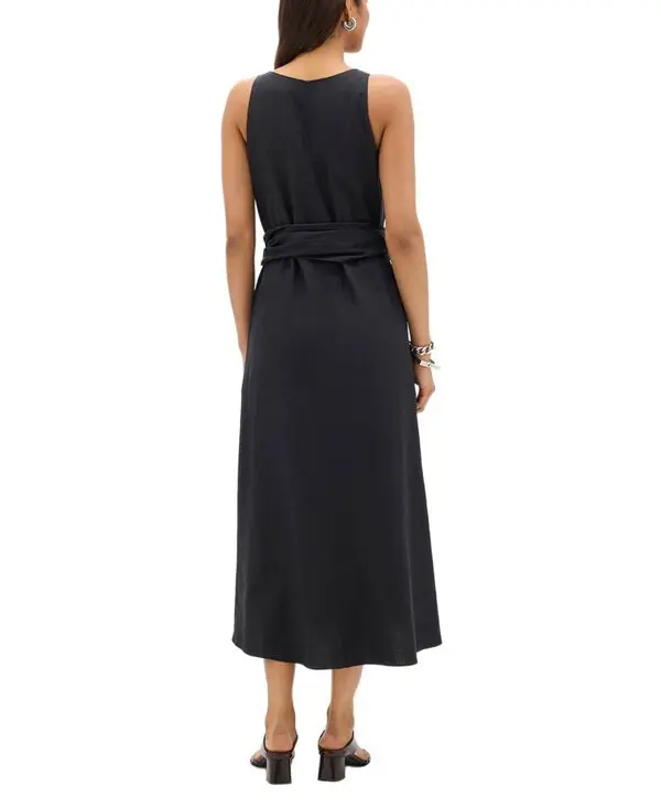 Another Tomorrow Sarong Linen Dress