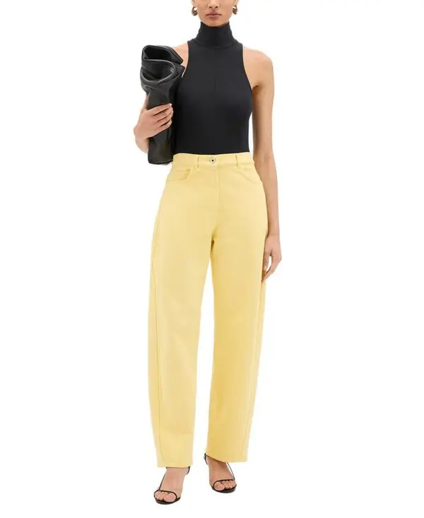 Another Tomorrow Denim Curved Pant