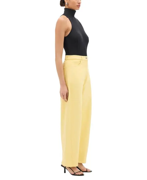 Another Tomorrow Denim Curved Pant