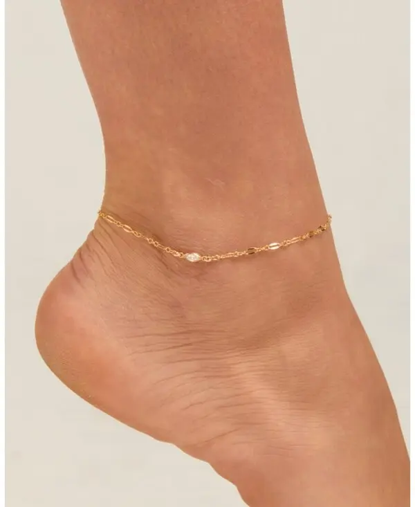 SET & STONES Ezra Marquise Anklet