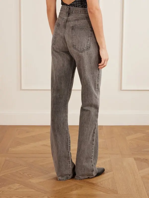 NILI LOTAN Joan High-rise Straight-leg Jeans
