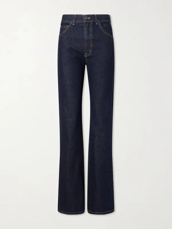NILI LOTAN Joan High-rise Straight-leg Jeans - Blue