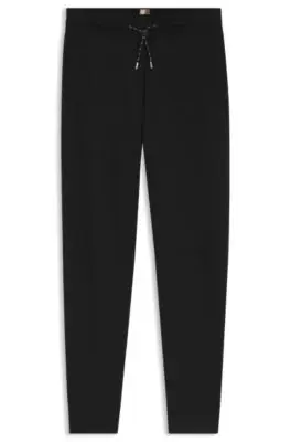 BOSS Cuffed Tracksuit Bottoms In Virgin Wool