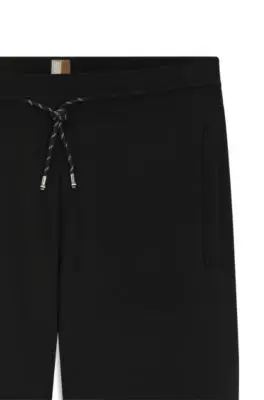 BOSS Cuffed Tracksuit Bottoms In Virgin Wool