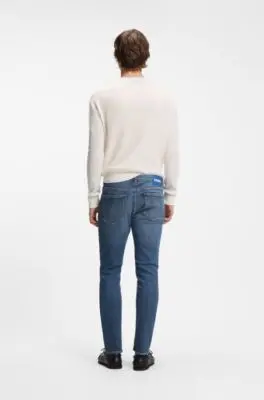 Hugo Extra-slim Fit Jeans In Stretch Cotton