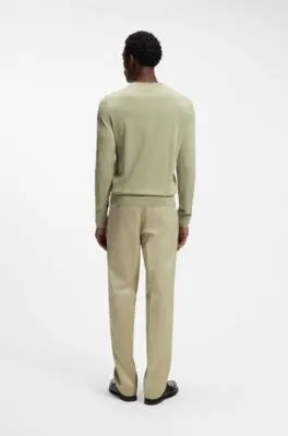 BOSS Merino Wool Sweater In A Regular Fit