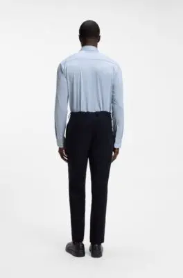BOSS Slim-fit Shirt In Structured Performance Stretch Fabric