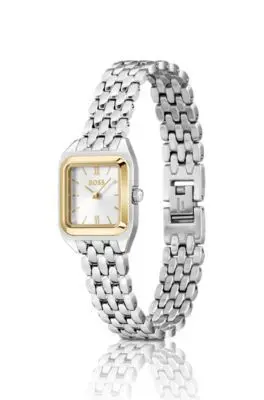 BOSS Silver-effect Watch With Silver-white Dial