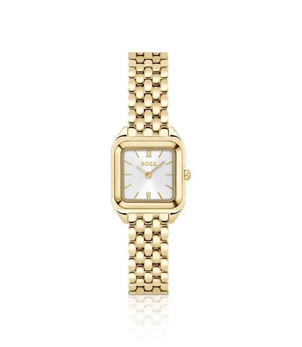 BOSS Gold-effect Watch With Silver-white Dial - Assorted Pre Pack