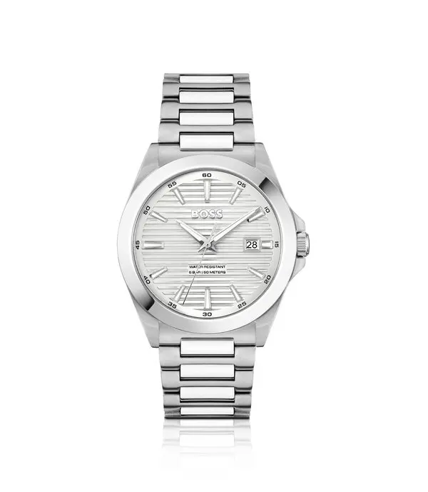 BOSS Strike Stainless-steel Watch With Ridged Dial