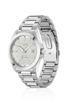 BOSS Strike Stainless-steel Watch With Ridged Dial