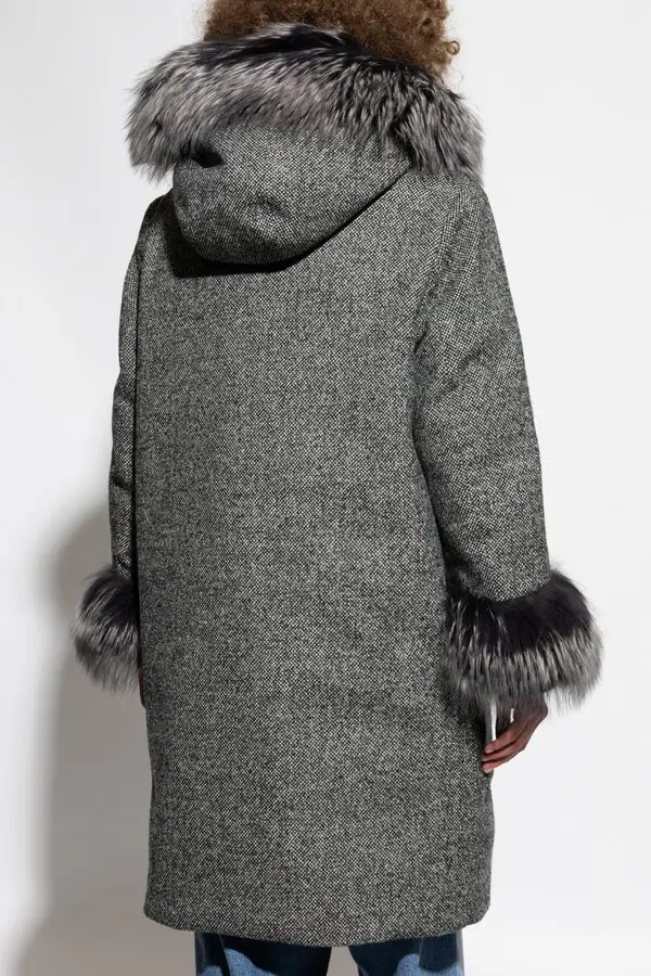 Dolce & Gabbana Dolce Gabbana Logo Plaque Coat