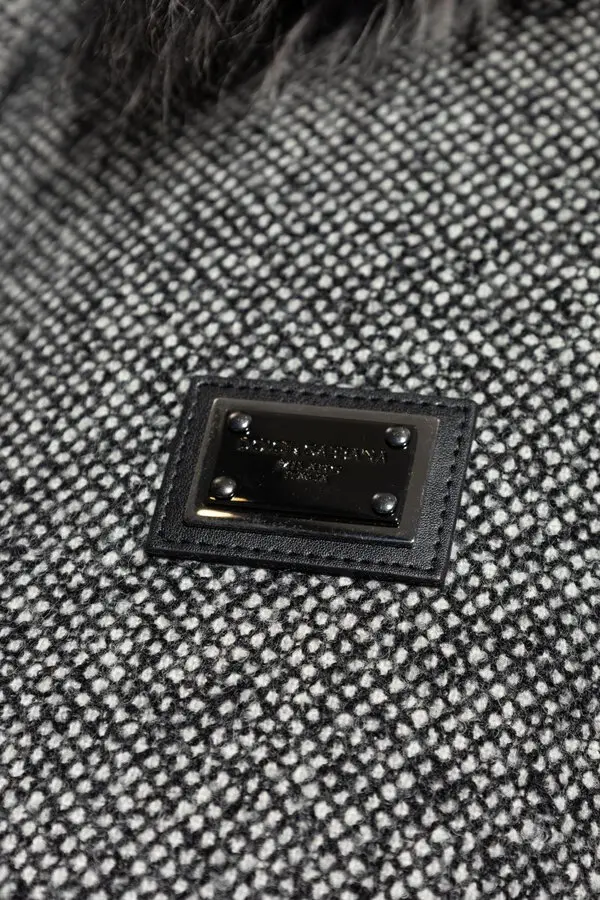 Dolce & Gabbana Dolce Gabbana Logo Plaque Coat