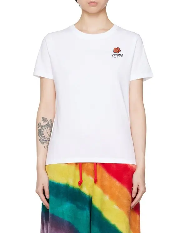 Kenzo Boke Flower Embroidered Crewneck T-shirt