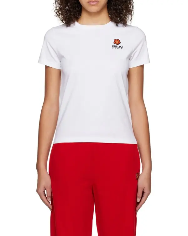Kenzo Boke Flower Embroidered Crewneck T-shirt