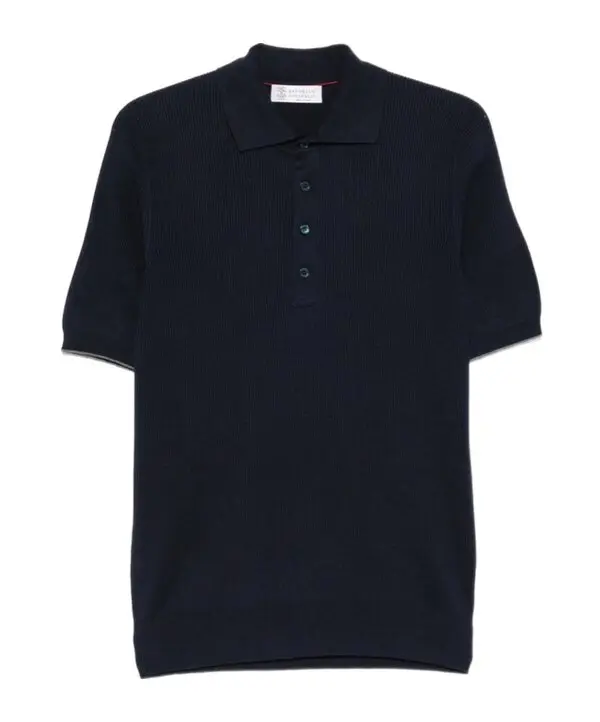 Brunello Cucinelli Ribbed Polo Shirt