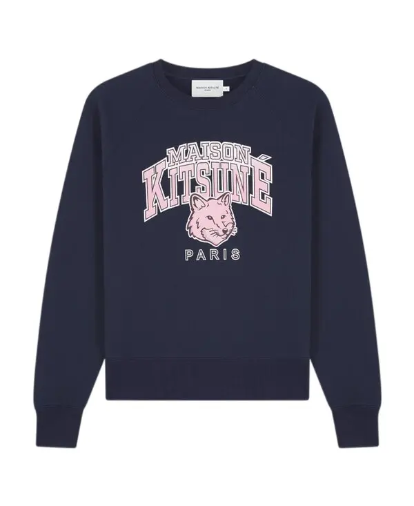 Maison Kitsuné Logo-printed Crewneck Sweatshirt