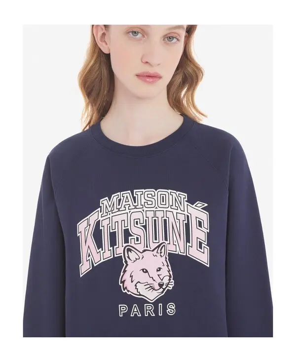 Maison Kitsuné Logo-printed Crewneck Sweatshirt
