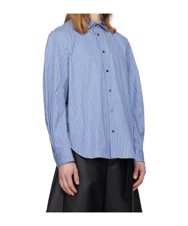 Sacai Stripe-print Poplin Shirt
