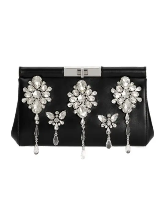 Dolce & Gabbana Crystal-embellished Clasp Clutch