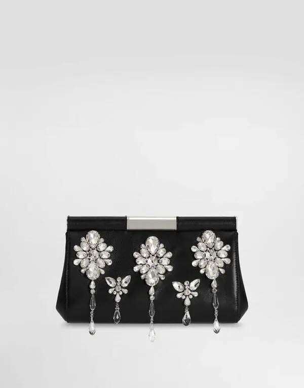 Dolce & Gabbana Crystal-embellished Clasp Clutch