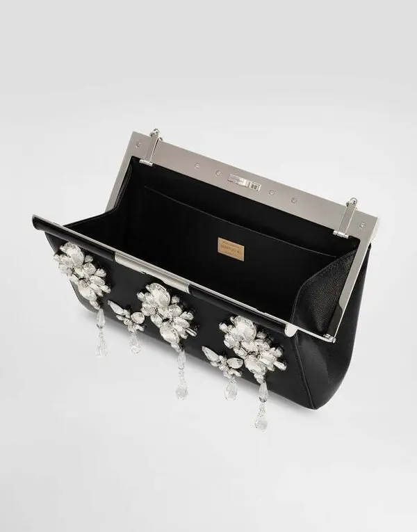 Dolce & Gabbana Crystal-embellished Clasp Clutch
