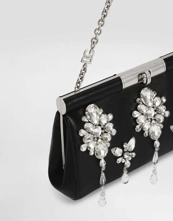 Dolce & Gabbana Crystal-embellished Clasp Clutch