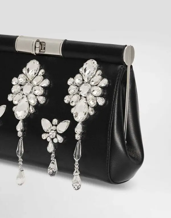 Dolce & Gabbana Crystal-embellished Clasp Clutch